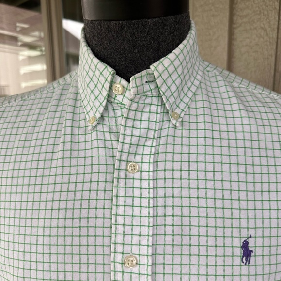 Ralph Lauren | Shirts | Polo Ralph Lauren Mens Vintage Green Tattersall ...
